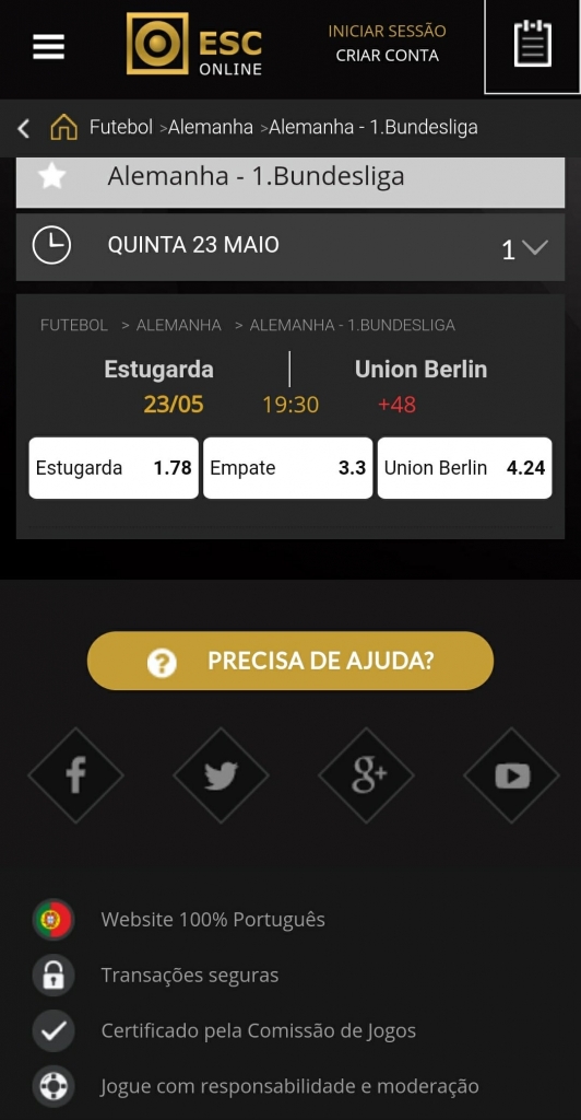 ESC Online » Bónus 10€ S/ Depósito + Freebets - Fevereiro 2021